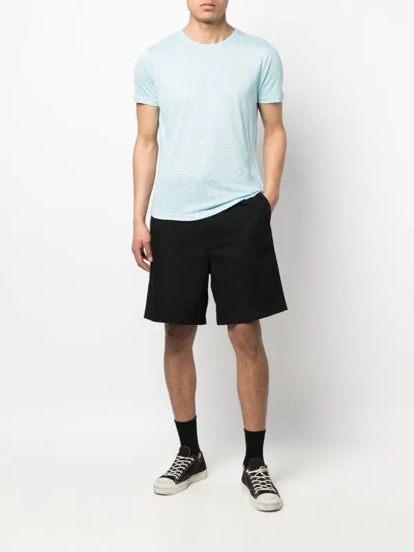 Orlebar Brown Round-neck Linen T-shirt - Blue