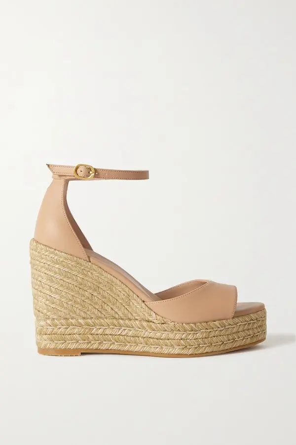STUART WEITZMAN Nudistcurve Espadrille Wedge Sandals
