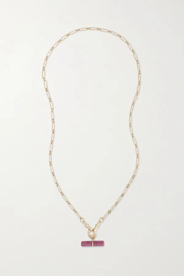 Pascale Monvoisin Debbie N°3 + Iman 9-karat Ruby And Diamond Necklace