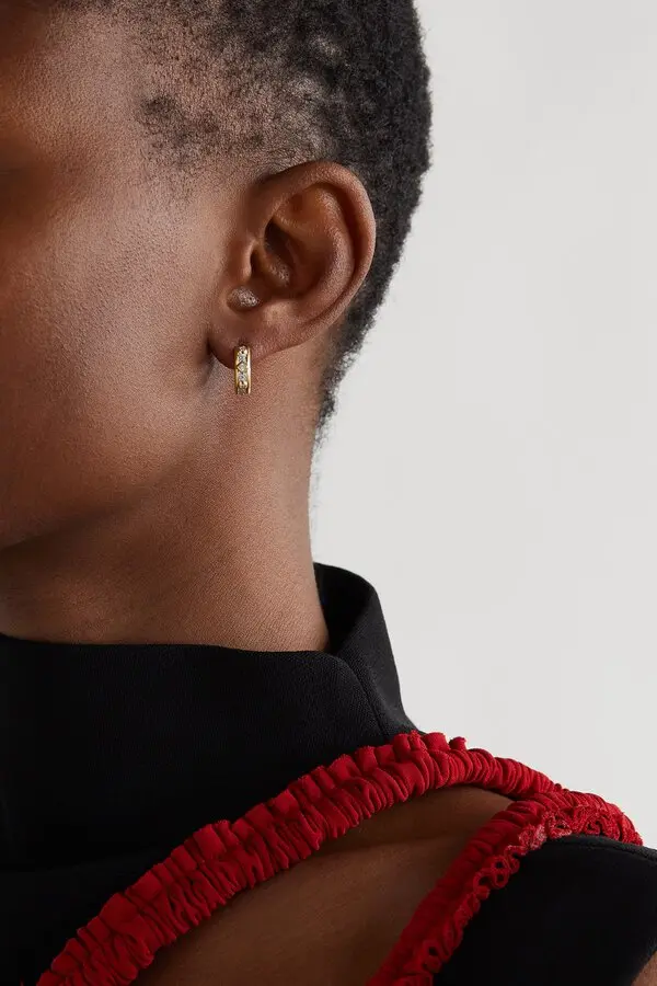 David Yurman Modern Renaissance 18-karat Diamond Hoop Earrings