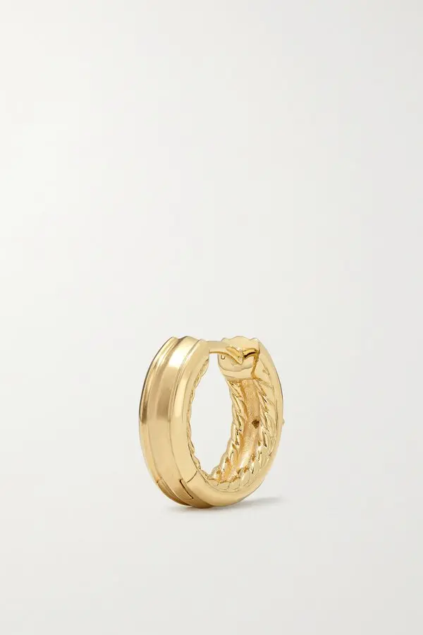 David Yurman Modern Renaissance 18-karat Diamond Hoop Earrings