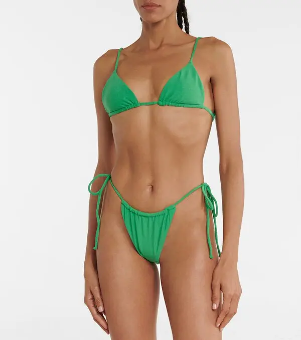 Jade Swim Via Bikini Top - Green