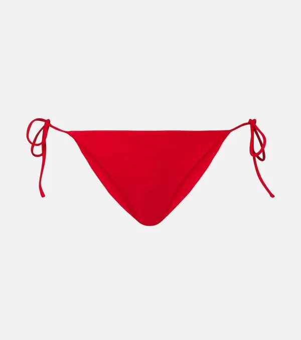 Jade Swim Tie Bikini Bottoms - Red