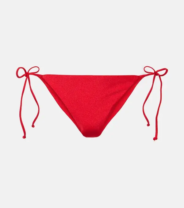 Jade Swim Tie Bikini Bottoms - Red