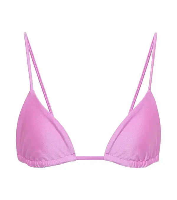 Jade Swim Via Triangle Bikini Top - Pink