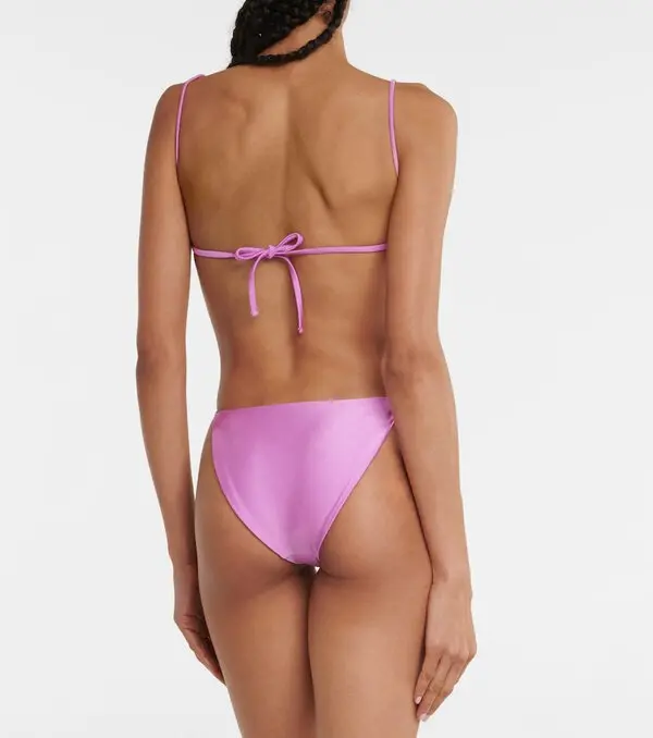 Jade Swim Via Triangle Bikini Top - Pink