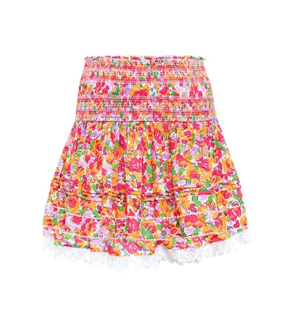 Poupette St Barth Galia Floral Mini Skirt - Multicoloured