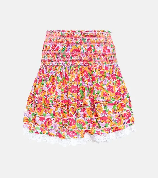 Poupette St Barth Galia Floral Mini Skirt - Multicoloured