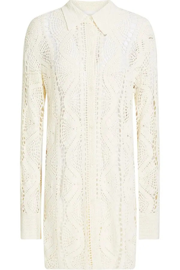 Helmut Lang Crocheted Shirt