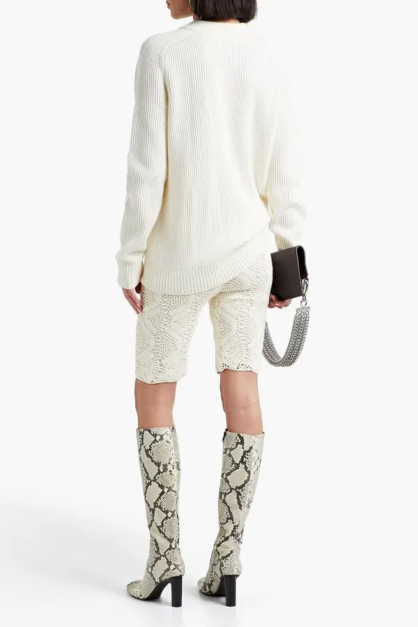 Helmut Lang Crocheted Shorts