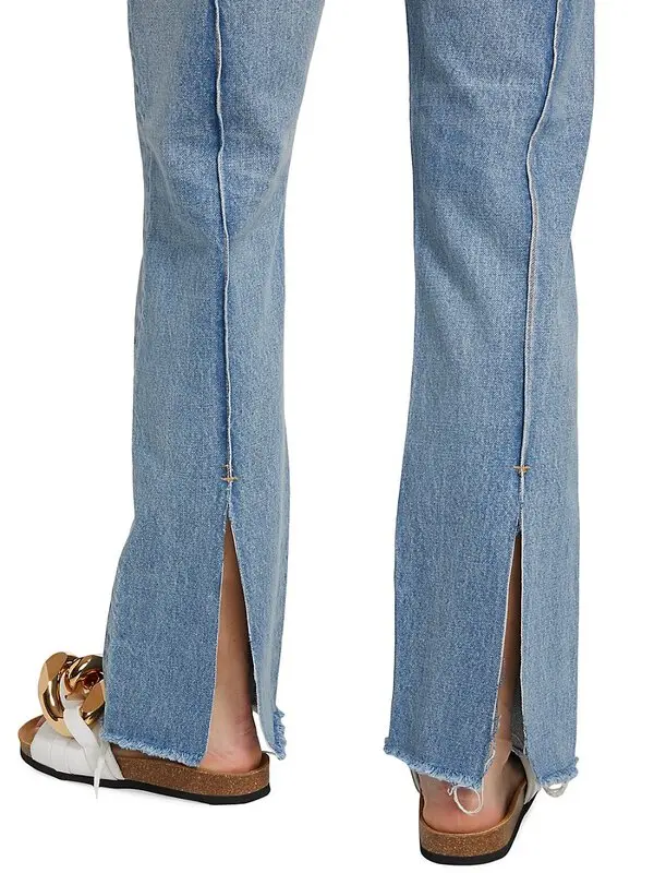 Moussy Vintage Siena Mid-rise Seamed Straight-leg Jeans