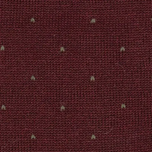 Pantherella Pin Dot Socks - Burgundy