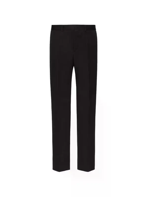 Valentino Garavani Tailored Pressed-crease Trousers - Black