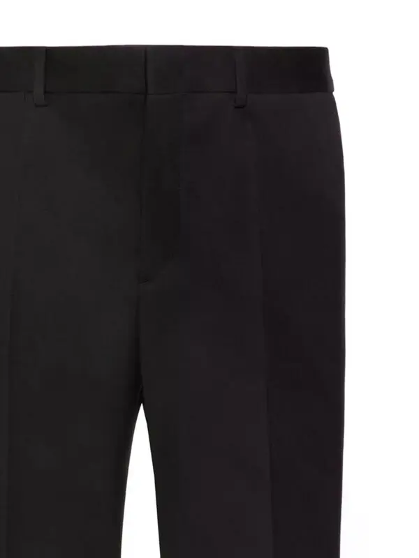 Valentino Garavani Tailored Pressed-crease Trousers - Black