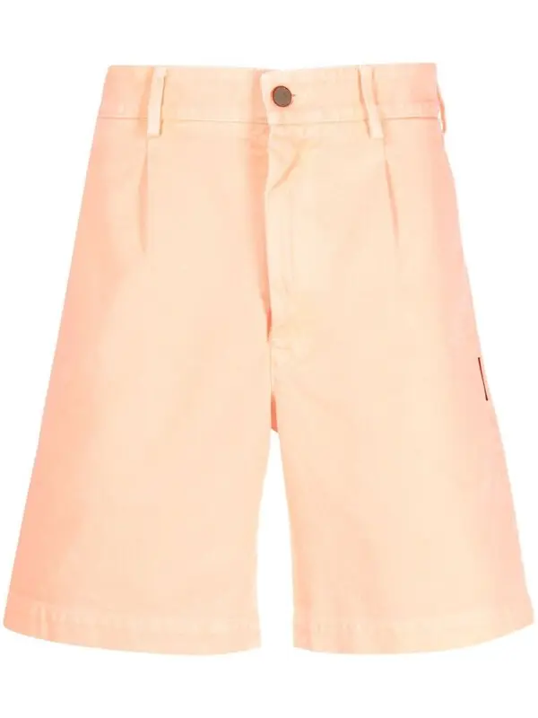 Palm Angels Cotton-twill Bermuda Shorts - Orange