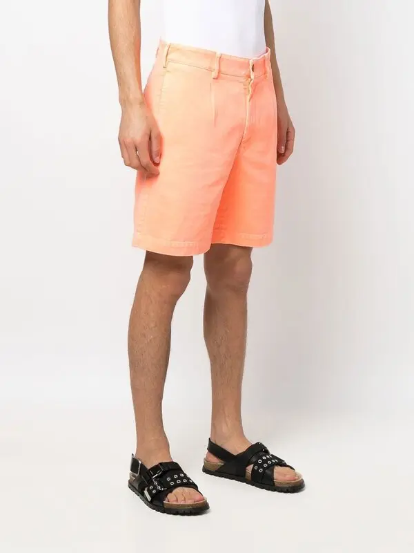 Palm Angels Cotton-twill Bermuda Shorts - Orange