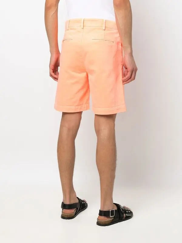 Palm Angels Cotton-twill Bermuda Shorts - Orange