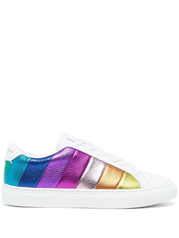Kurt Geiger Lane Rainbow-stripe Sneakers
