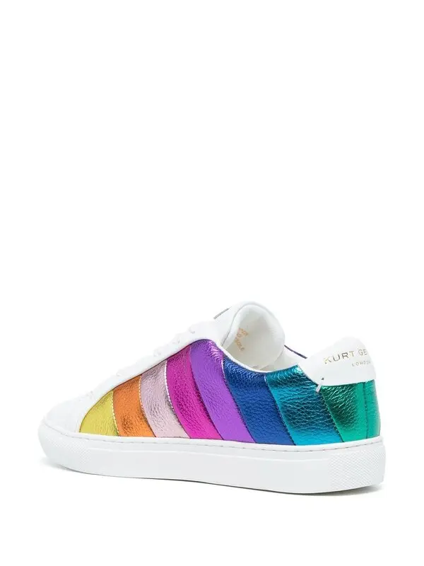 Kurt Geiger Lane Rainbow-stripe Sneakers
