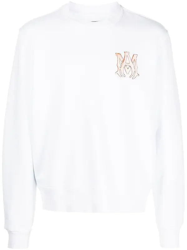 Amiri Logo-lettering Sweatshirt - White