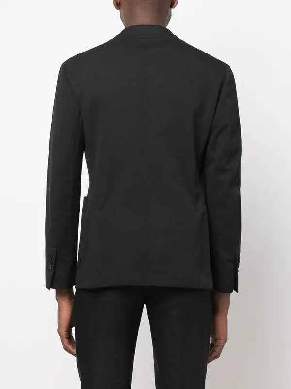 LARDINI Buttoned-up Single-breasted Blazer - Black
