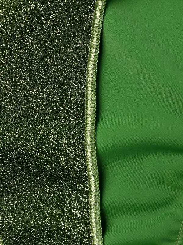 Oseree Glittered Bikini Set - Green