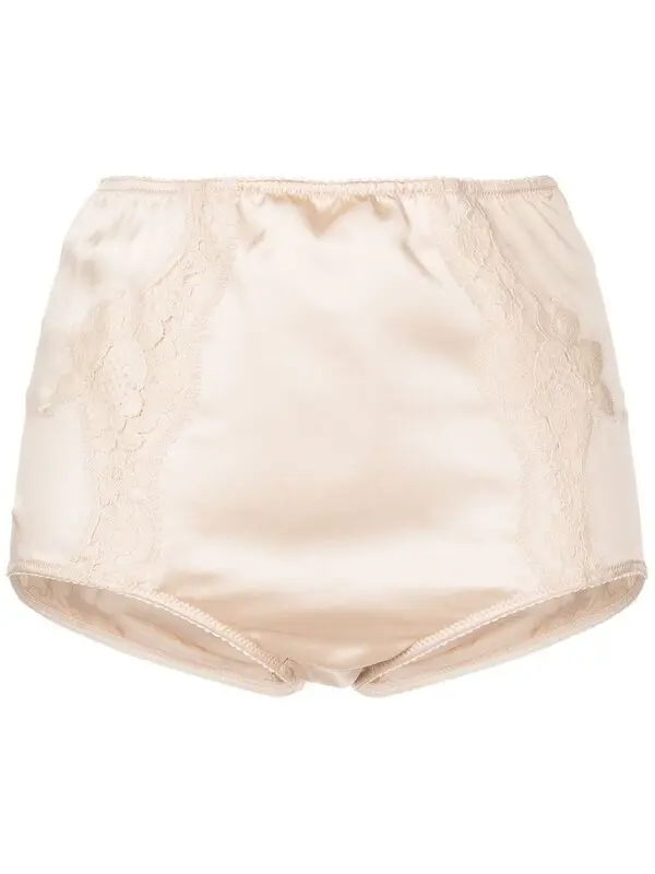 Dolce & Gabbana Lace-detail Briefs - Neutrals
