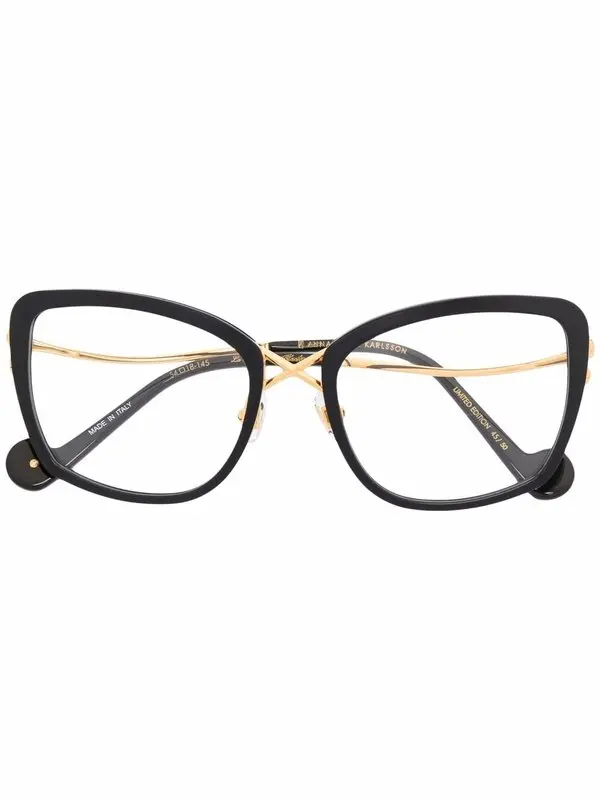Anna-Karin Karlsson Lacroix Oversized Eyeglasses - Black
