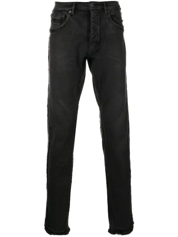 PURPLE BRAND Low-rise Slim Fit Jeans - Black