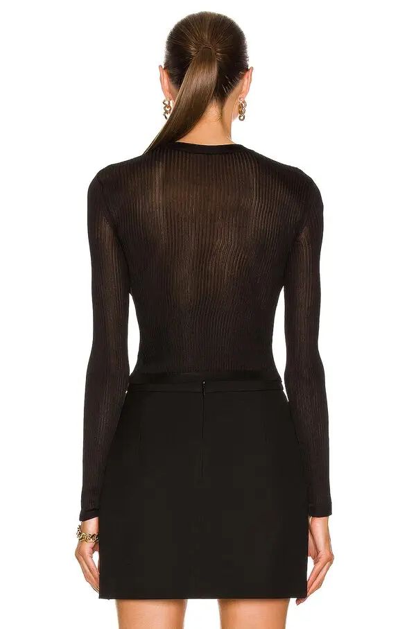 Saint Laurent Long Sleeve Top - Noir