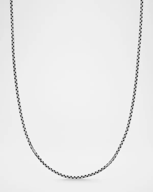 David Yurman 1.7mm Box Chain Necklace - Silver