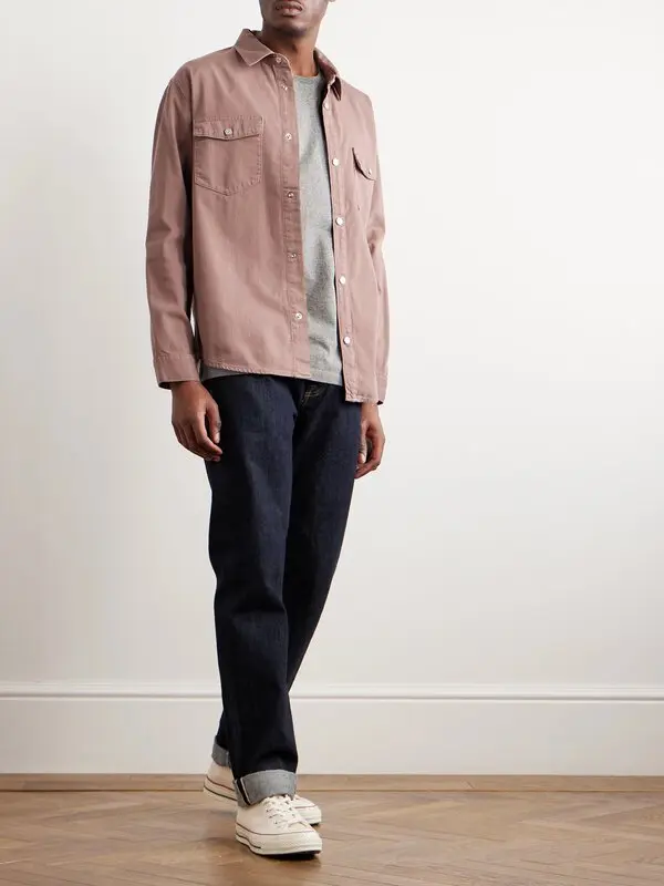 FRAME Cotton-jersey T-shirt - Gray