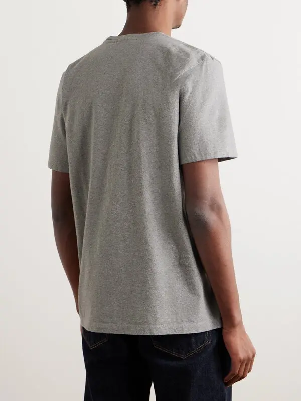 FRAME Cotton-jersey T-shirt - Gray