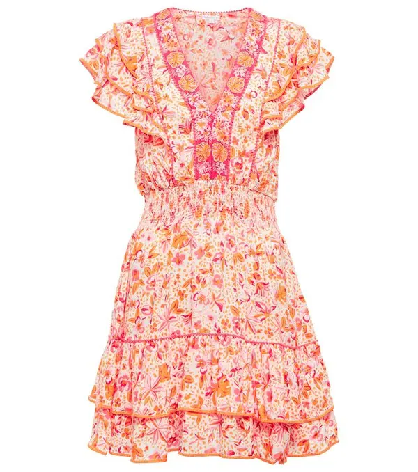 Poupette St Barth Camila Floral Mini Dress - Multicoloured