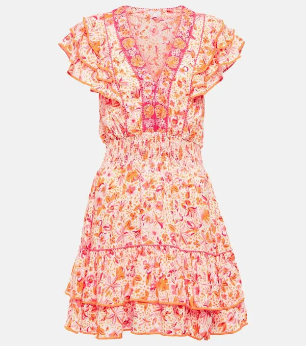 Poupette St Barth Camila Floral Mini Dress - Multicoloured