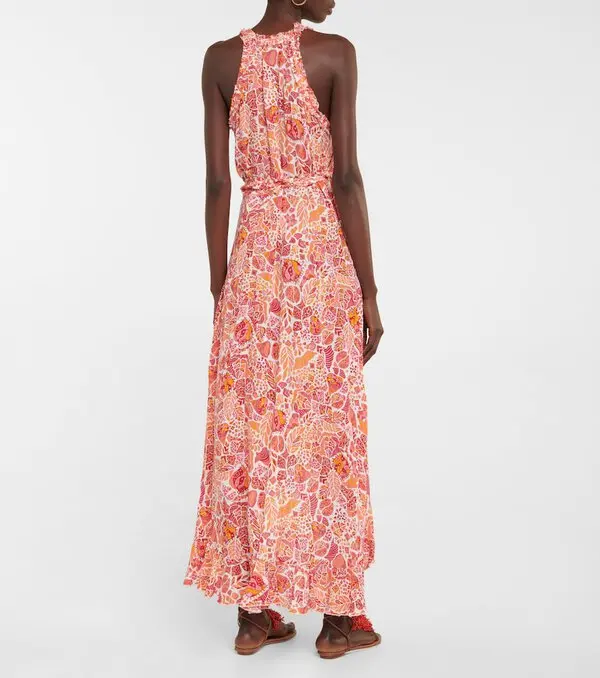 Poupette St Barth Tamara Printed Maxi Dress