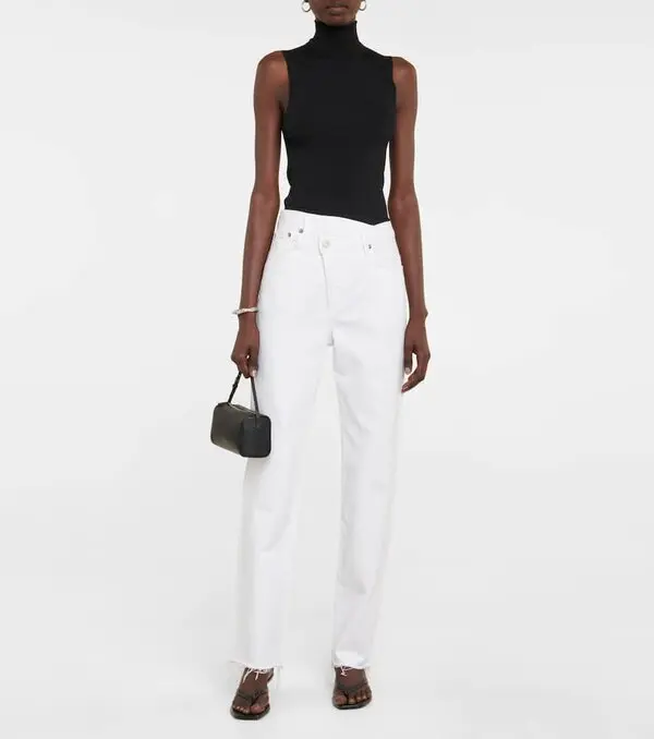 AGOLDE Criss Cross High-rise Straight Jeans