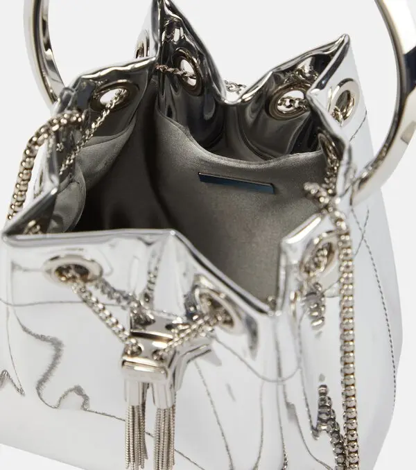 JIMMY CHOO Bon Bon Bucket Bag - Silver