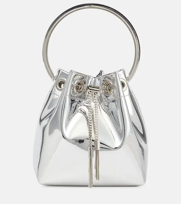 JIMMY CHOO Bon Bon Bucket Bag - Silver