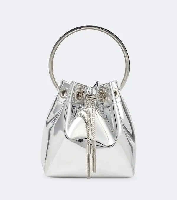 JIMMY CHOO Bon Bon Bucket Bag - Silver