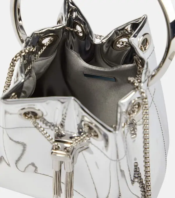 JIMMY CHOO Bon Bon Bucket Bag - Silver