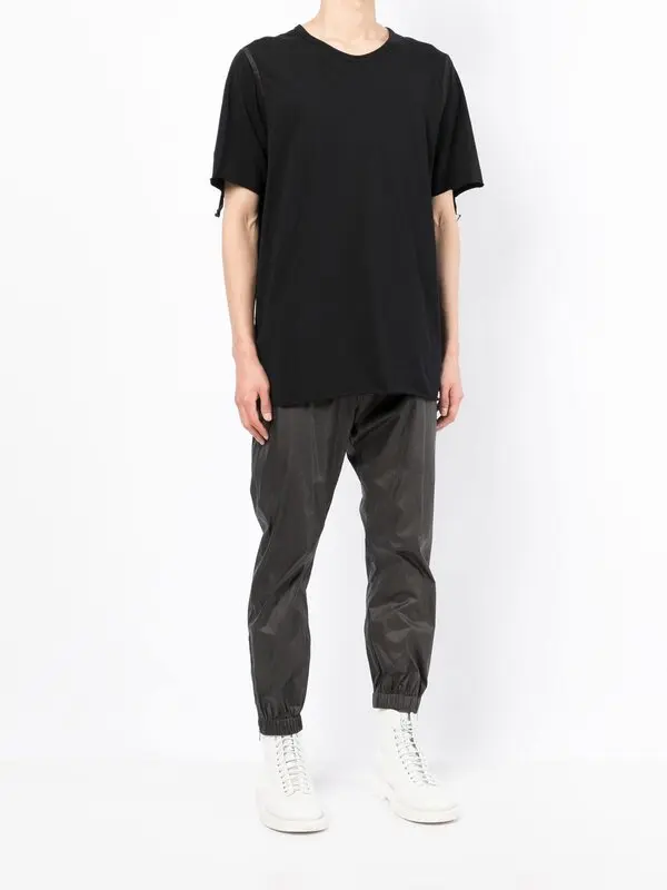 ISAAC SELLAM EXPERIENCE Seam-detailing Cotton T-shirt