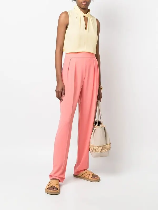 Patrizia Pepe High-waisted Straight Trousers