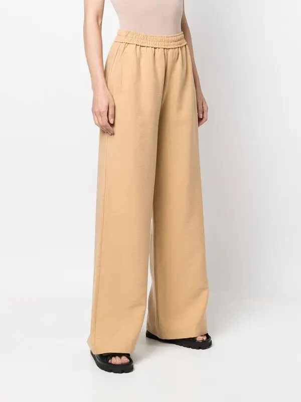 Rodebjer Wide-leg Jogger Trousers In Sand Beige