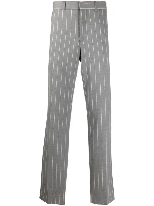 SUNFLOWER Pinstripe Detail Straight Leg Trousers