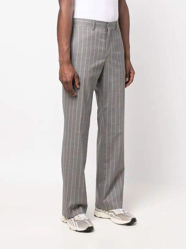 SUNFLOWER Pinstripe Detail Straight Leg Trousers