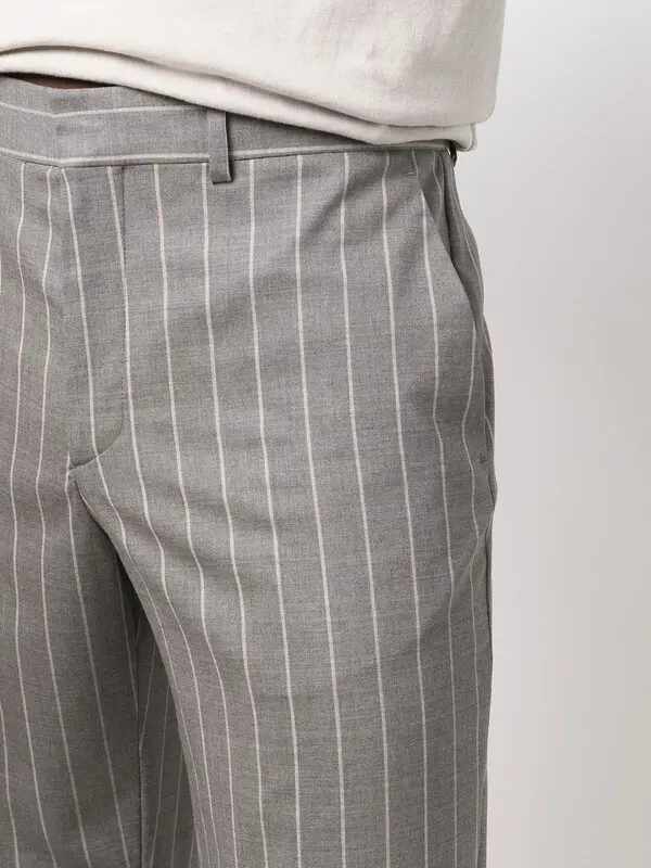SUNFLOWER Pinstripe Detail Straight Leg Trousers