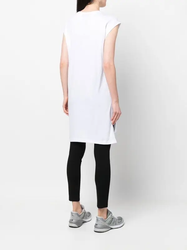 Dkny Logo-print Tunic Top - White