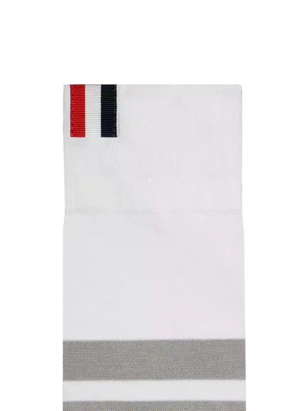 Thom Browne Striped Mid-calf Socks - White