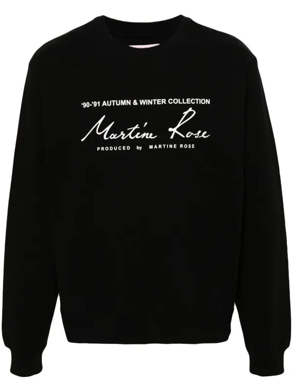 Martine Rose Logo-print Cotton Sweatshirt